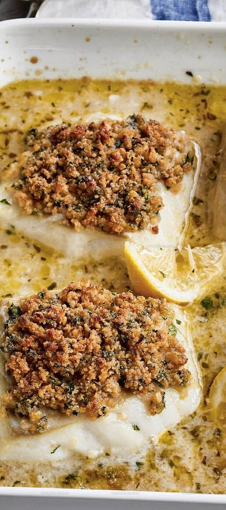 Simple Ina Garten Baked Cod Recipe with Garlic Herb Ritz Crumbs ...
