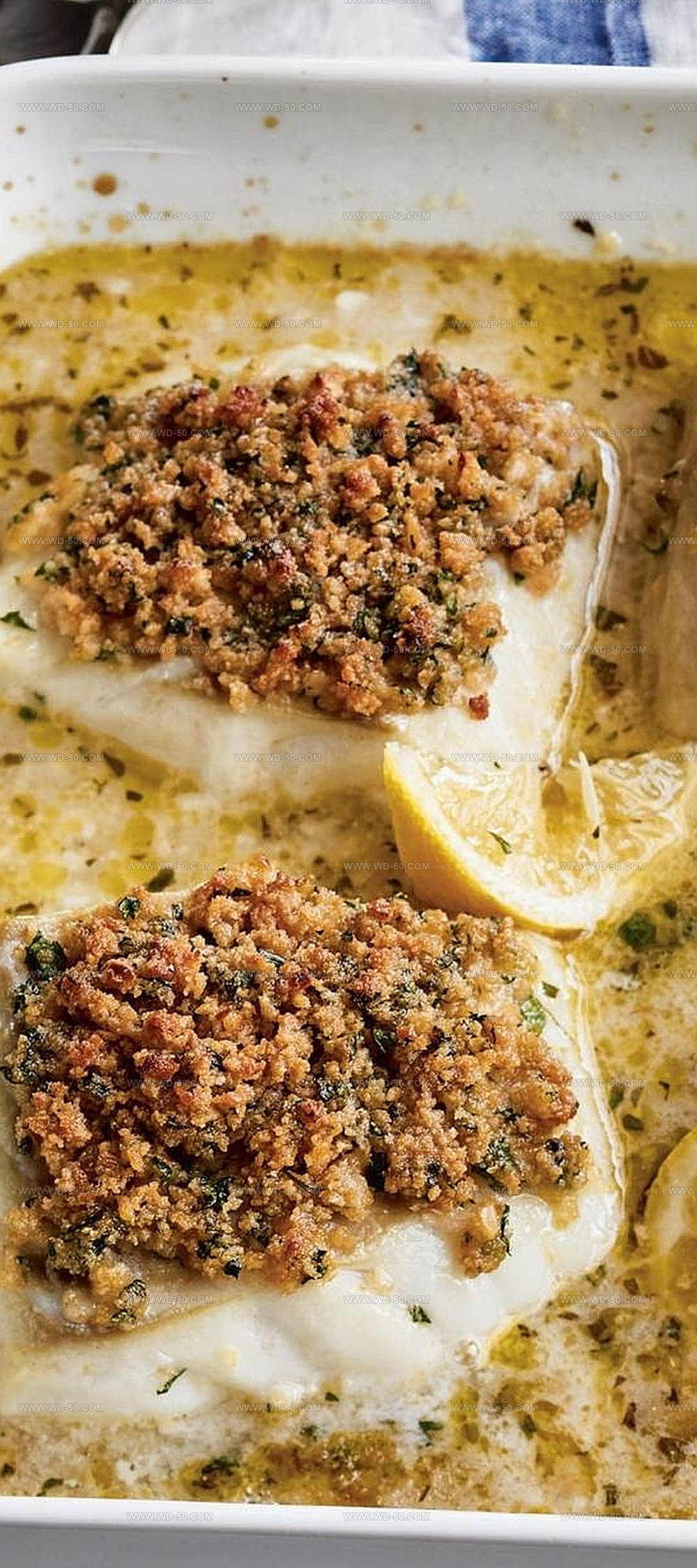 Simple Ina Garten Baked Cod Recipe with Garlic Herb Ritz Crumbs ...